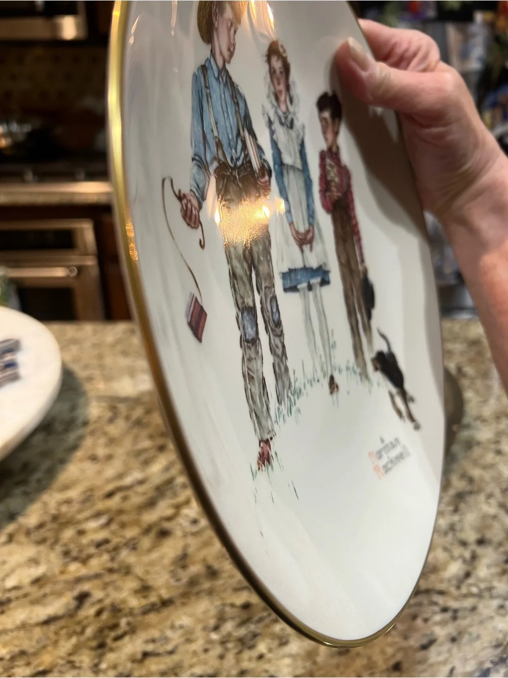 Art | Norman Rockwell Gorham Fine China Collector Plate Spring Young ...
